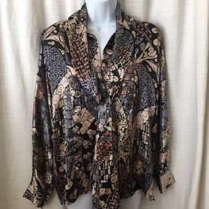 Tess | Tops | Vintage Tess Paris Dolman Blouse Wtie Scarf | Poshmark